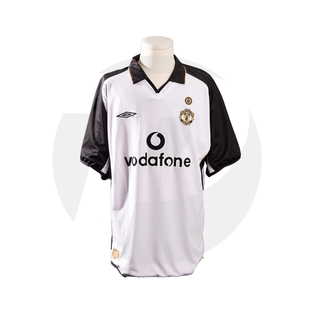 Manchester United Home Kit SHERRINGHAM#10 Autograph (Framed)