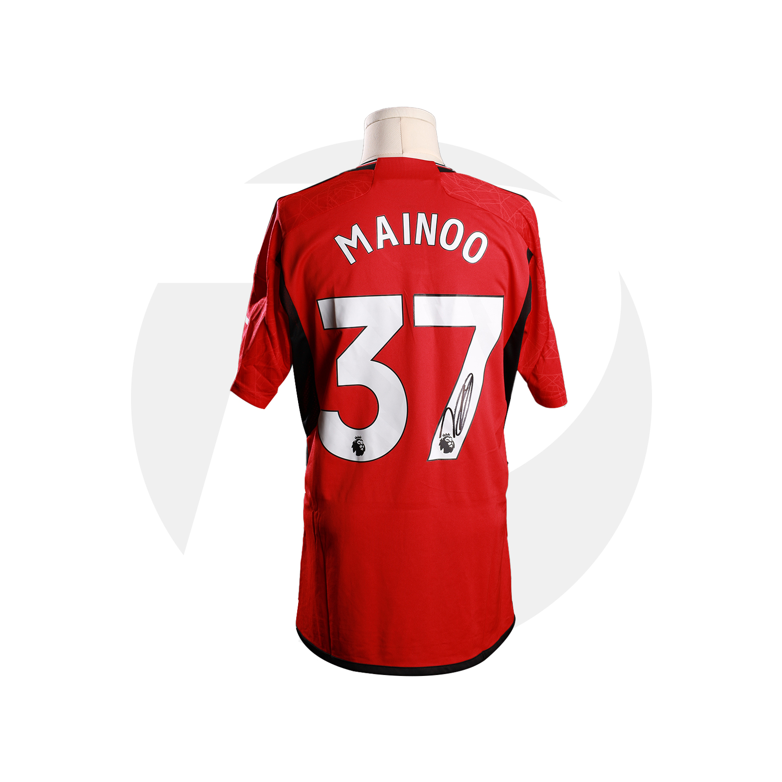 2023-24 Manchester United Home Kit MAINOO#37 with Autograph
