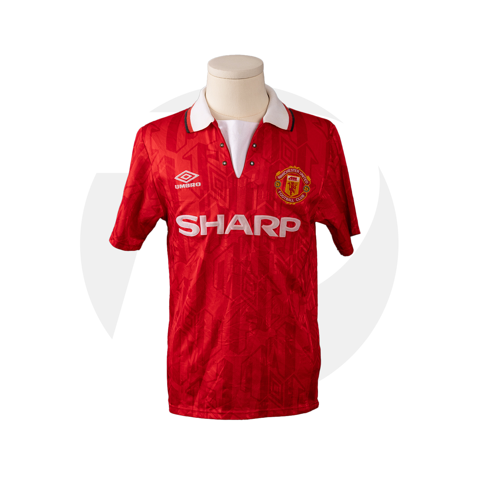 2023-24 Manchester United Home Kit MAINOO#37 with Autograph