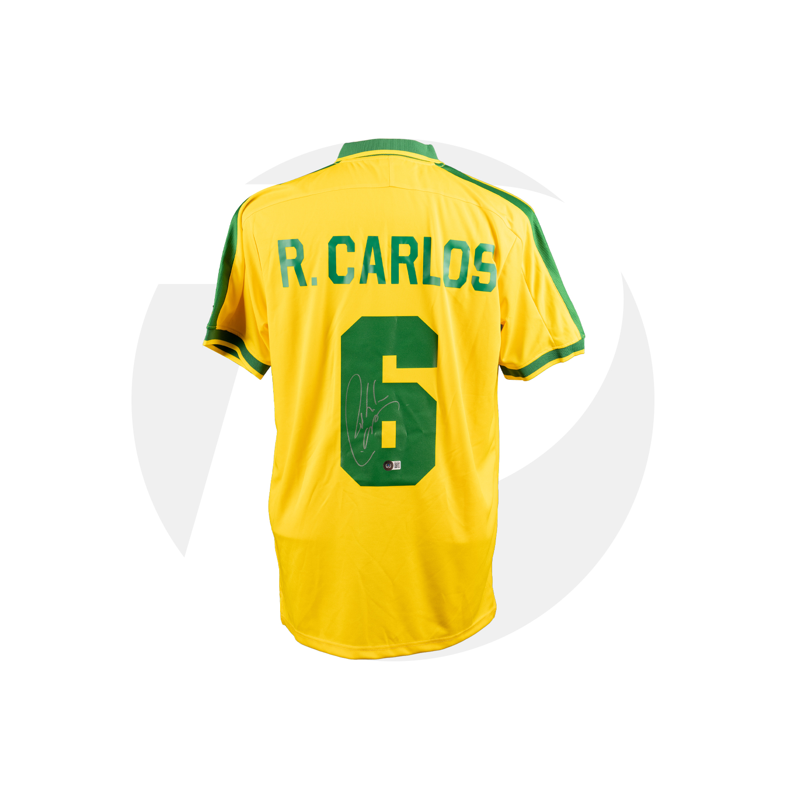 Roberto Carlos Brazil National Team 1997-1998 with Autographs