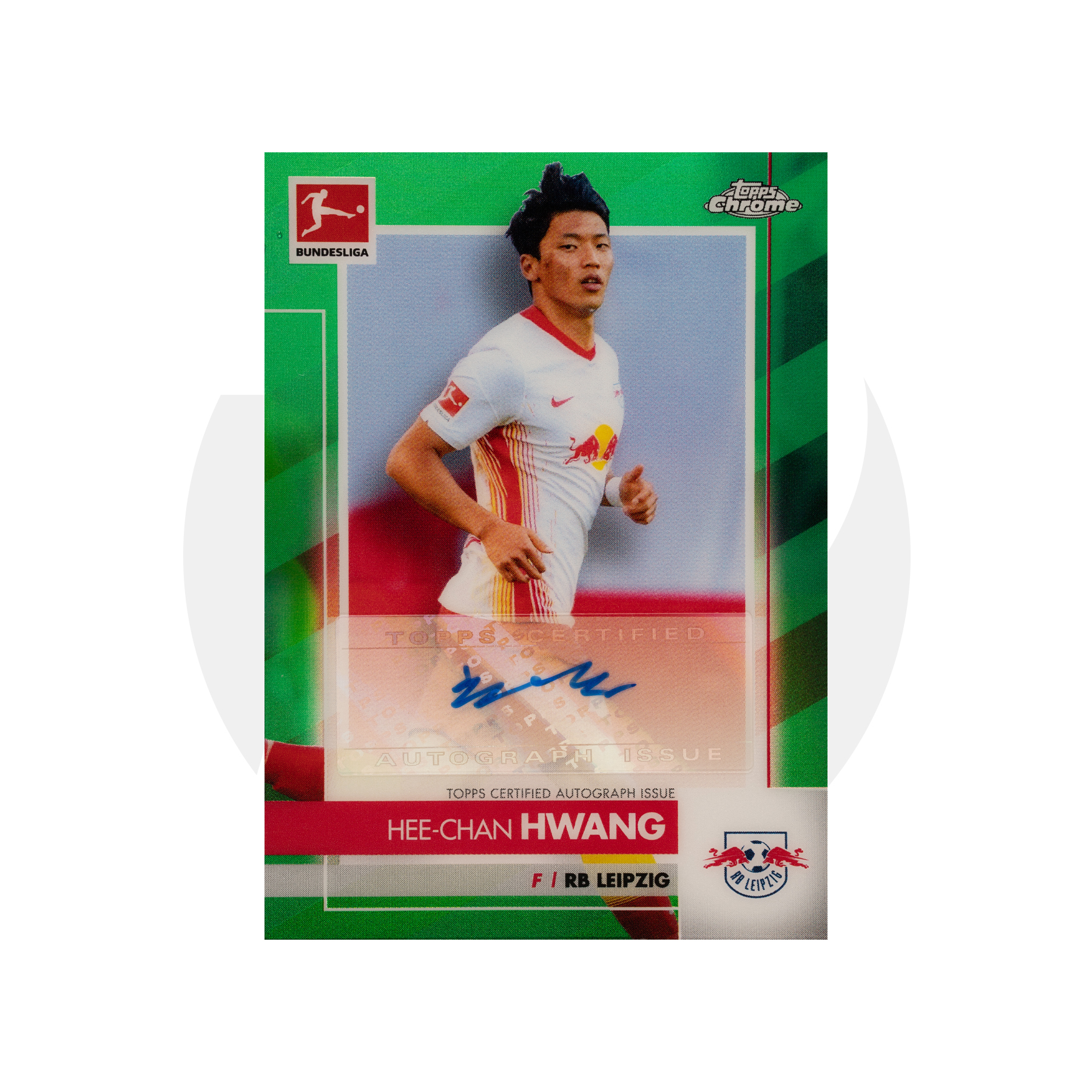 2021 Topps Chrome Bundesliga Hee-Chan Hwang Autograph Green Refractor ...